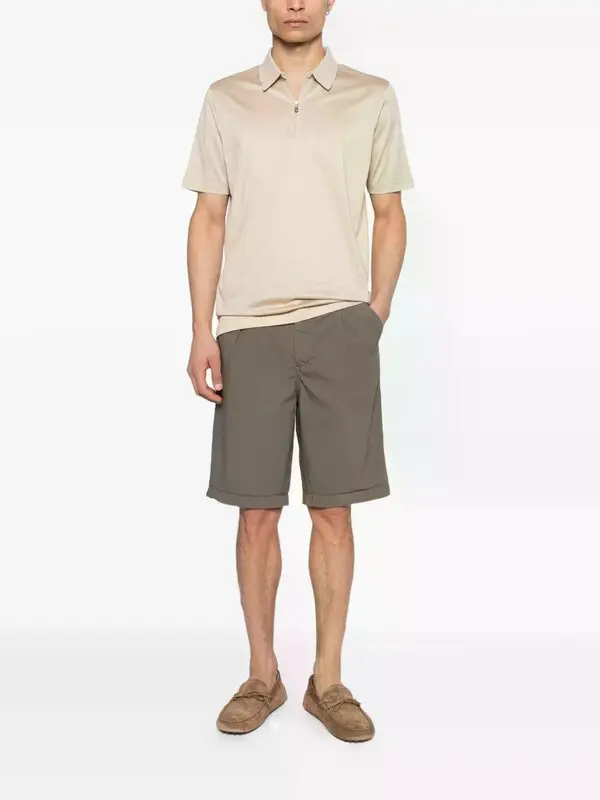 GRAN SASSO Zip Polo Shirt - Neutrals