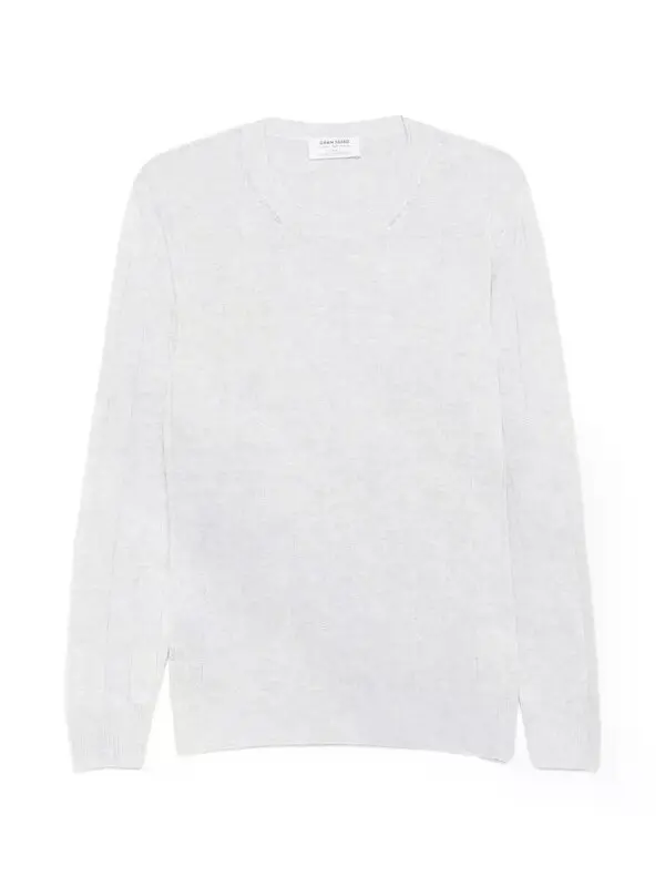 GRAN SASSO Ribbed Knit Sweater - Grey