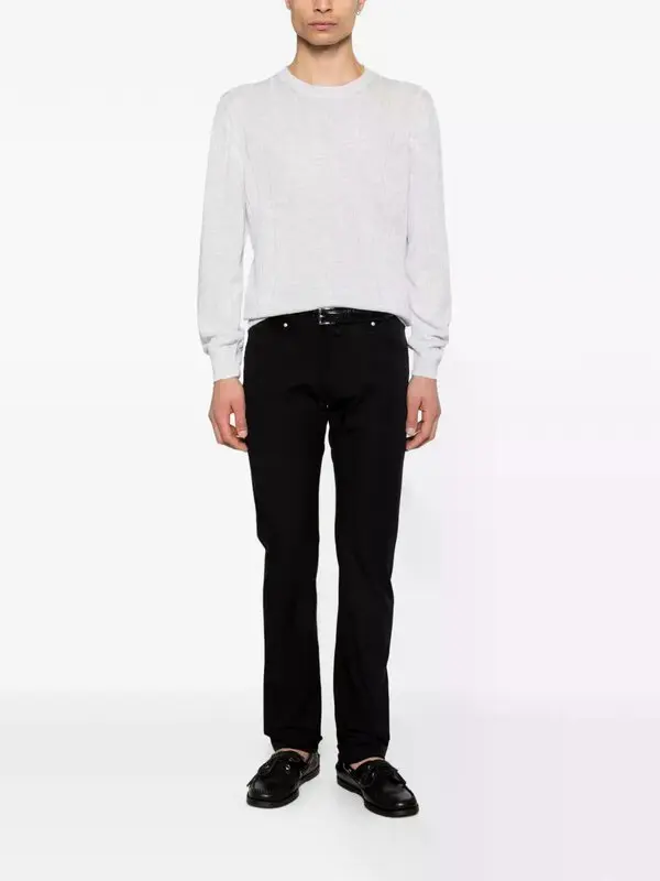 GRAN SASSO Ribbed Knit Sweater - Grey
