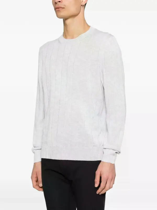 GRAN SASSO Ribbed Knit Sweater - Grey