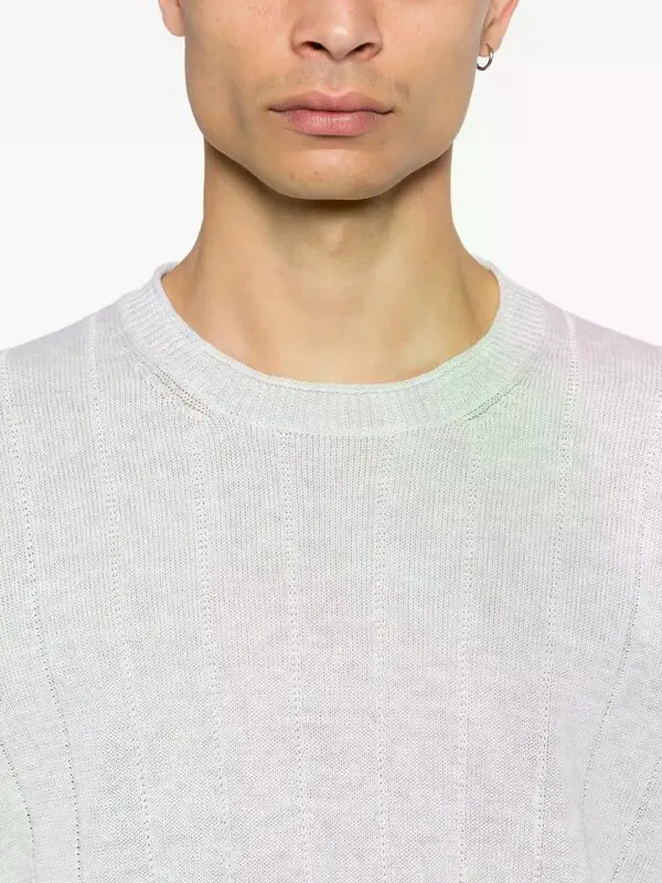 GRAN SASSO Ribbed Knit Sweater - Grey
