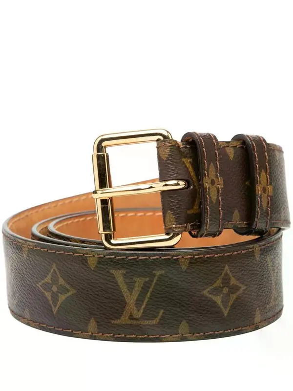 LOUIS VUITTON 2007 Monogram Belt - Brown