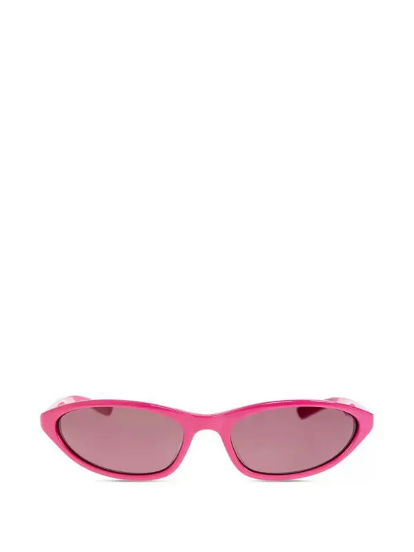 Balenciaga Oval Frame Sunglasses - Pink