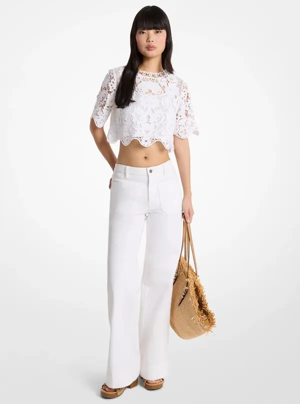 Michael Kors Violette Denim Jeans - White
