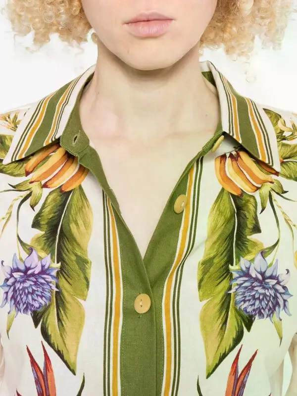 Farm Rio Tropical Floral-print Shirt