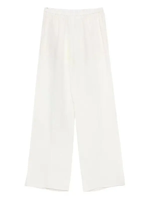 FORTE_FORTE Elasticated Trousers - White