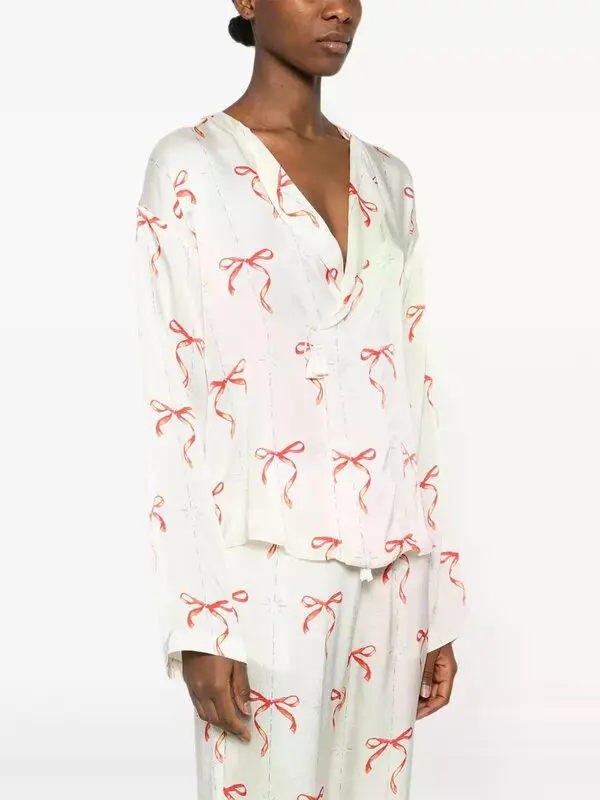 FORTE_FORTE Bow-print Shirt