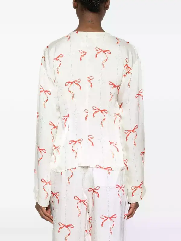 FORTE_FORTE Bow-print Shirt