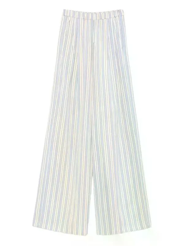FORTE_FORTE Striped Trousers - Neutrals