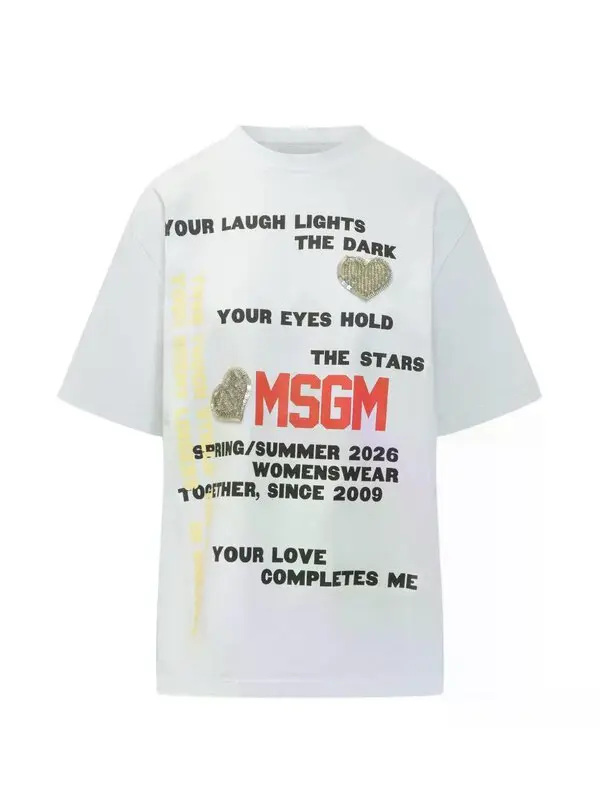 MSGM Graphic T-shirt - White