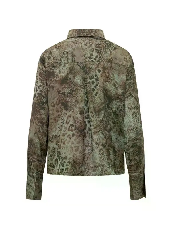 Ba&sh Cornelia Printed Shirt - Green