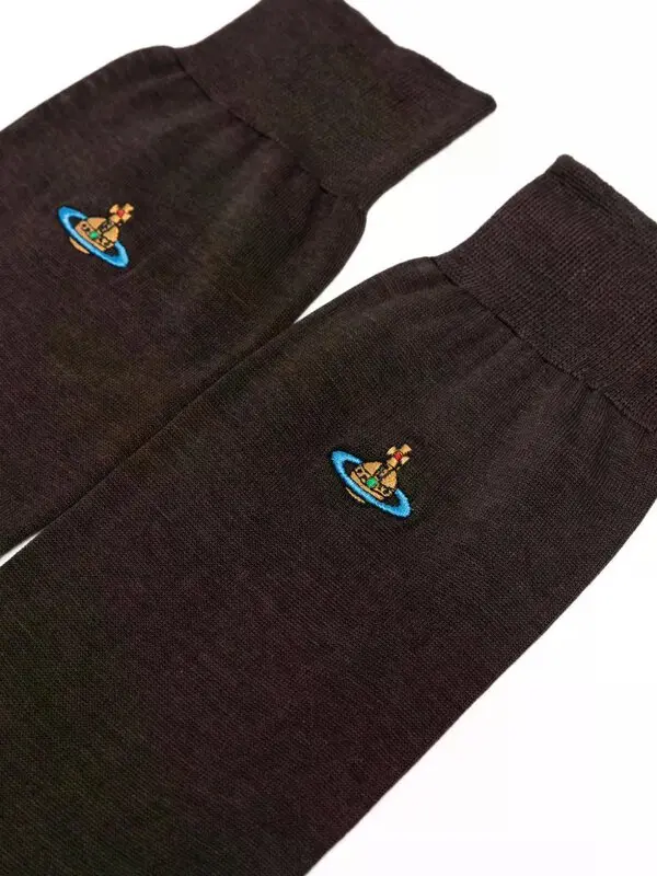 VIVIENNE WESTWOOD Orb-embroidered Socks