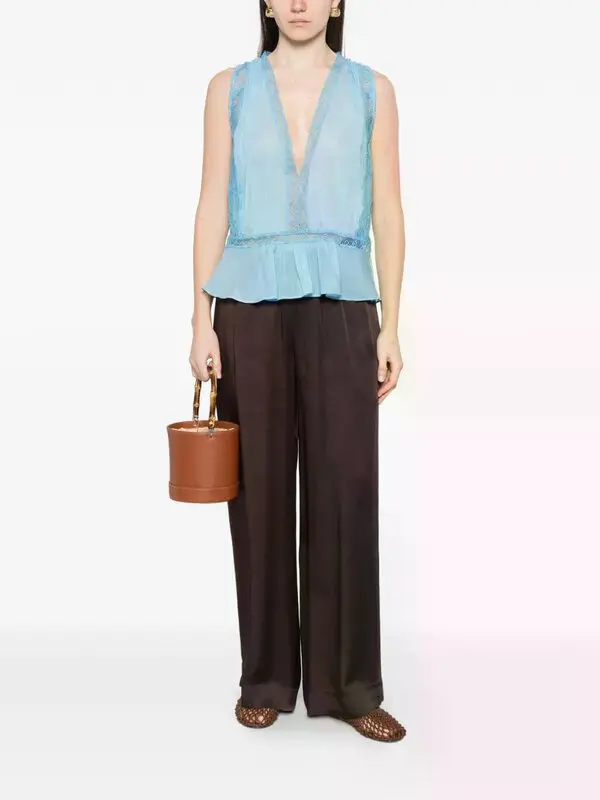 FORTE_FORTE Lace-panel Top