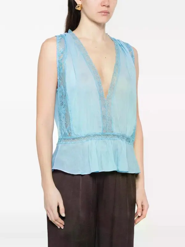 FORTE_FORTE Lace-panel Top
