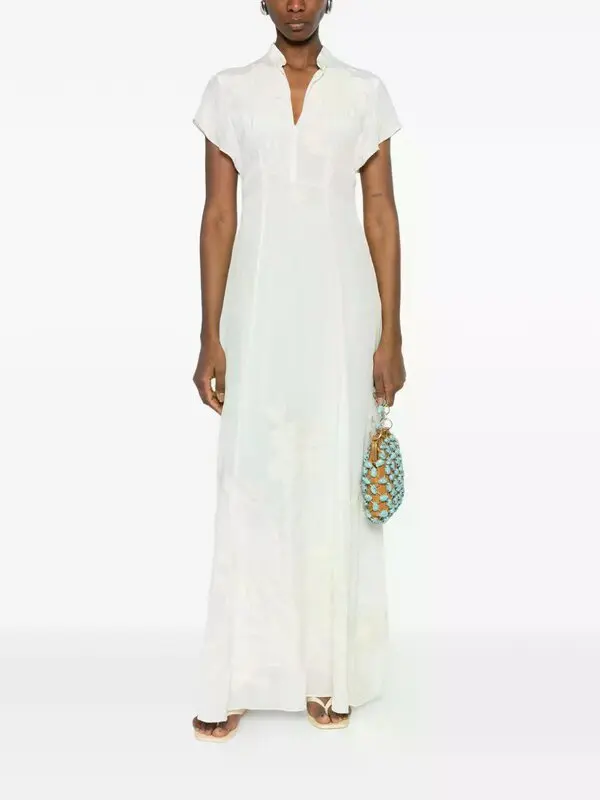 FORTE_FORTE Embroidered Maxi Dress