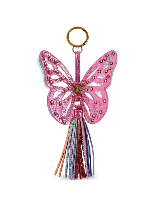 Kurt Geiger Butterfly Tassel Charm - Pink