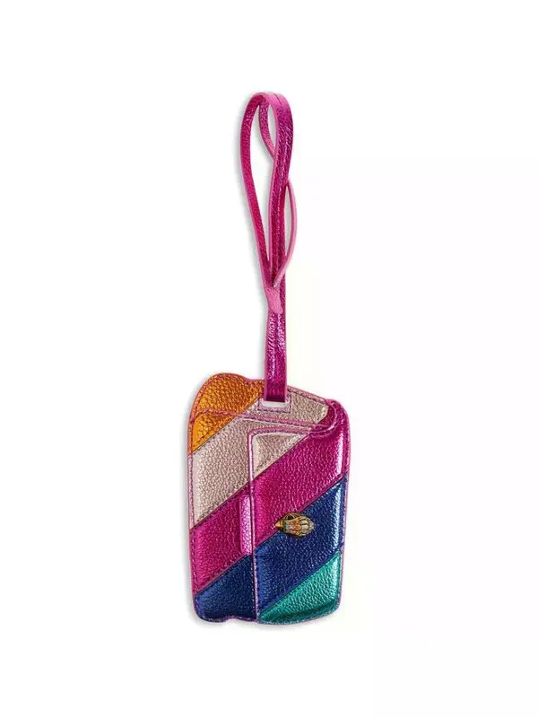 Kurt Geiger Metallic-effect Luggage Tag - Pink