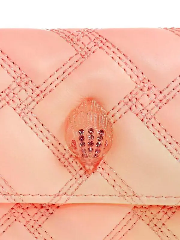 Kurt Geiger Kensington Embellished Leather Wallet - Pink