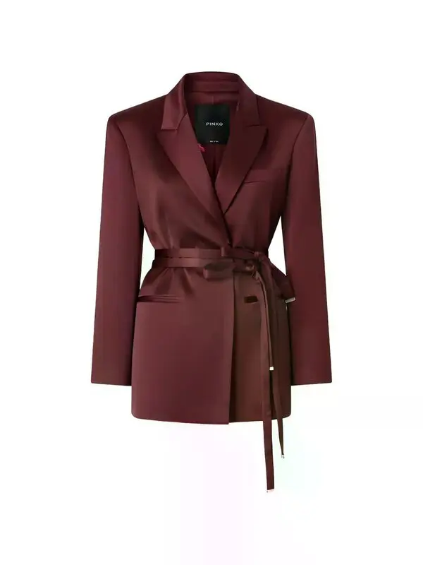 Pinko Belted Jacket - Red