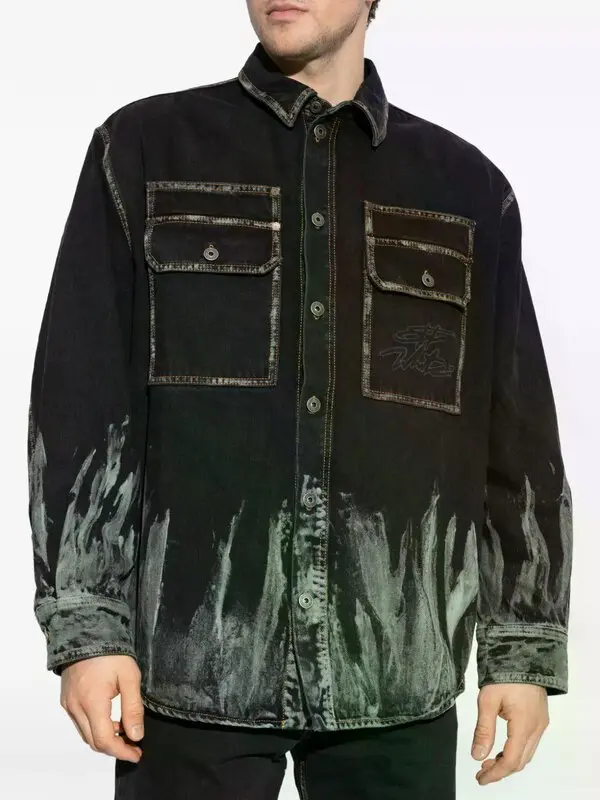 Off-White Patch-pocket Shirt Jacket