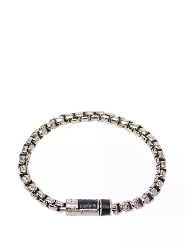 LOUIS VUITTON 2020 Silver Plated Monogram Eclipse Chain Bracelet Costume Bracelet - Black