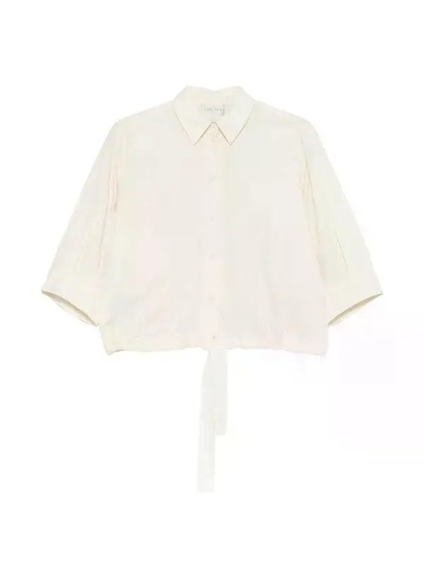 FORTE_FORTE Drawstring-hem Shirt