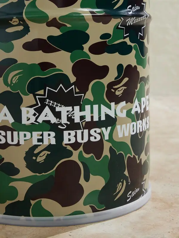 SAINT MXXXXXX Bape Camouflage-print Metal Can Stool