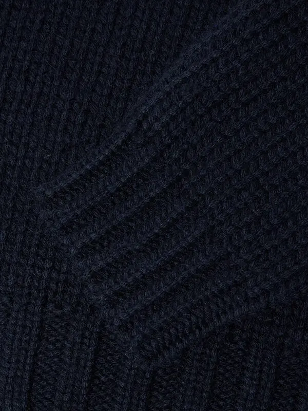 ALLUDE Shawl-collar Virgin Wool And Cashmere-blend Sweater