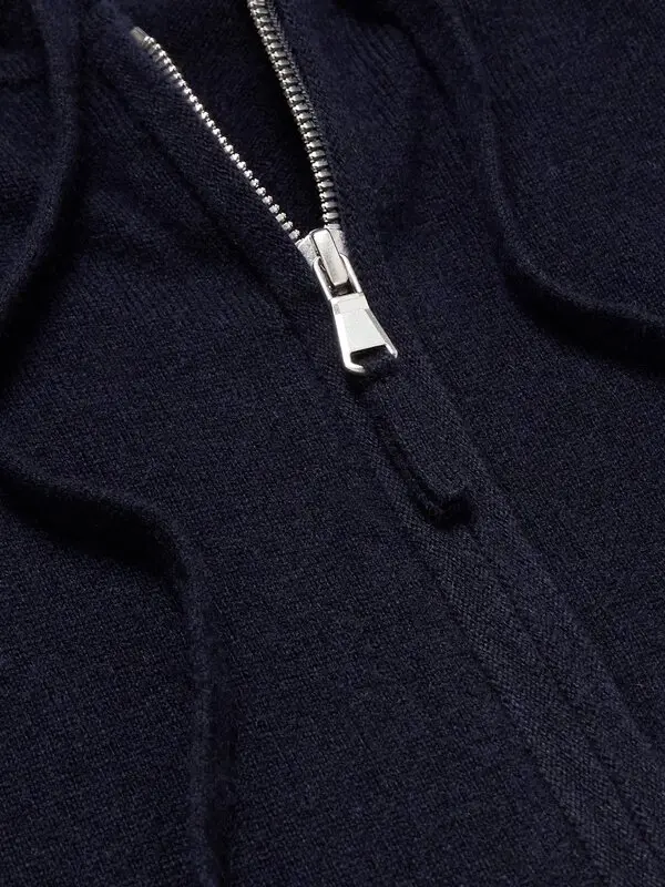 ALLUDE Virgin Wool And Cashmere-blend Zip-up Hoodie