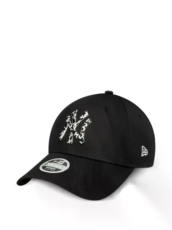 New Era Embroidered Logo Baseball Cap - Black