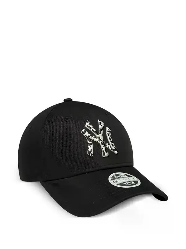 New Era Embroidered Logo Baseball Cap - Black
