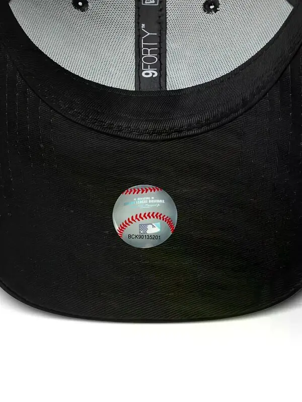 New Era Embroidered Logo Baseball Cap - Black
