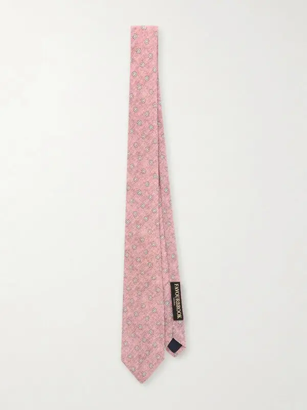 FAVOURBROOK Monmouth Floral-print Tie - Pink