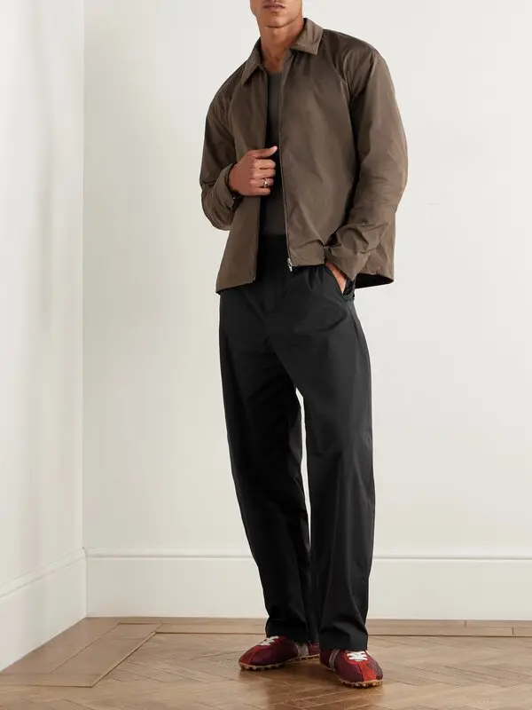 AMOMENTO Straight-leg Taffeta Trousers