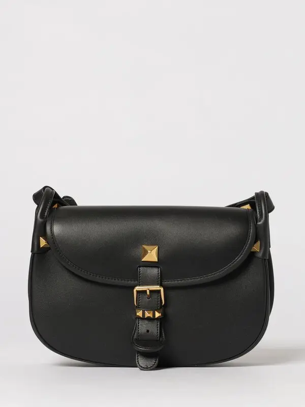 Valentino Garavani Rockstud Flaneuse Bag - Black