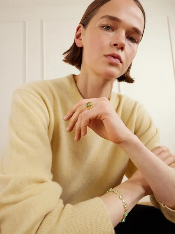 Ileana Makri 18-karat Emerald And Diamond Bracelet