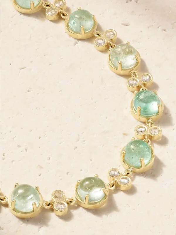 Ileana Makri 18-karat Emerald And Diamond Bracelet