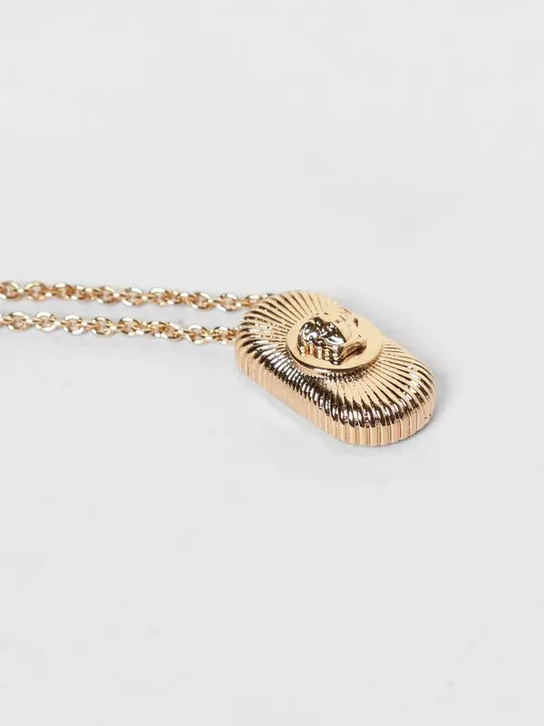 Versace Brass Medusa Pendant Necklace - Gold