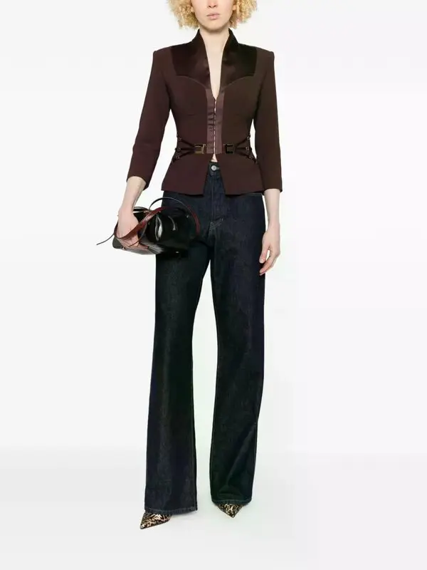 Elisabetta Franchi Fitted Jacket With Buckle Detail