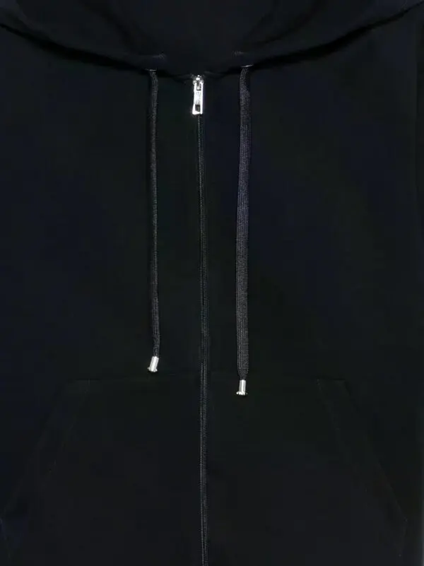 Marina Rinaldi Zip Hoodie With Three-quarter Sleeves