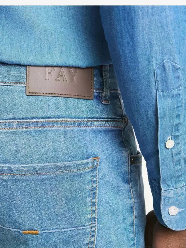 FAY Slim-fit Denim Jeans - Blue