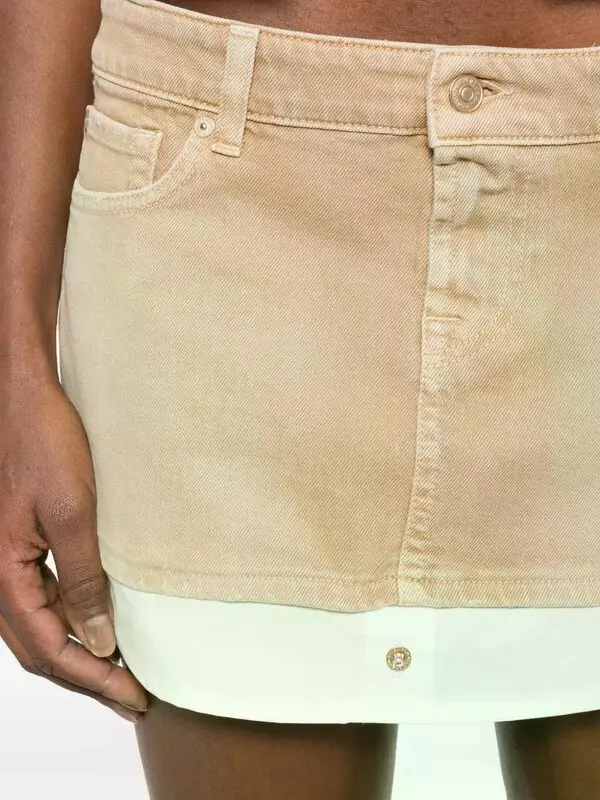 7 For All Mankind Button-fastening Mini Skirt
