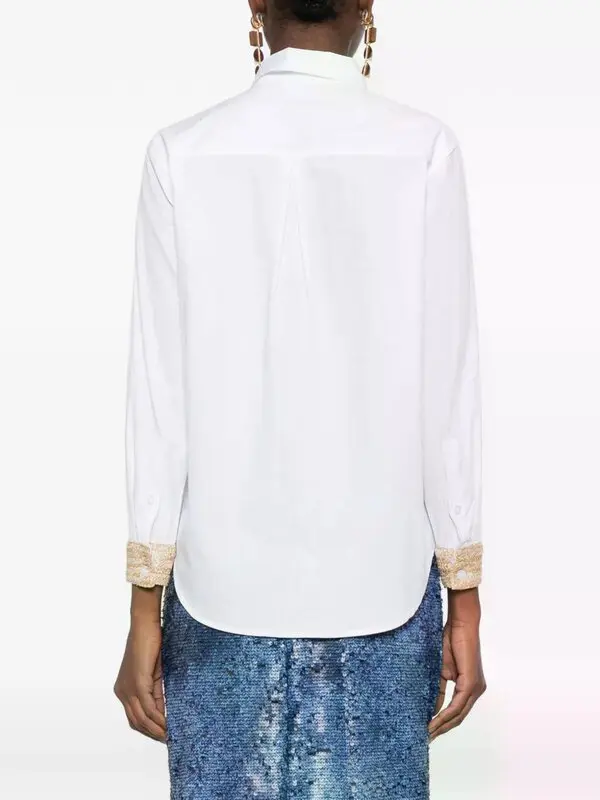 ROSANNA OCAMPO Raffia-cuff Shirt