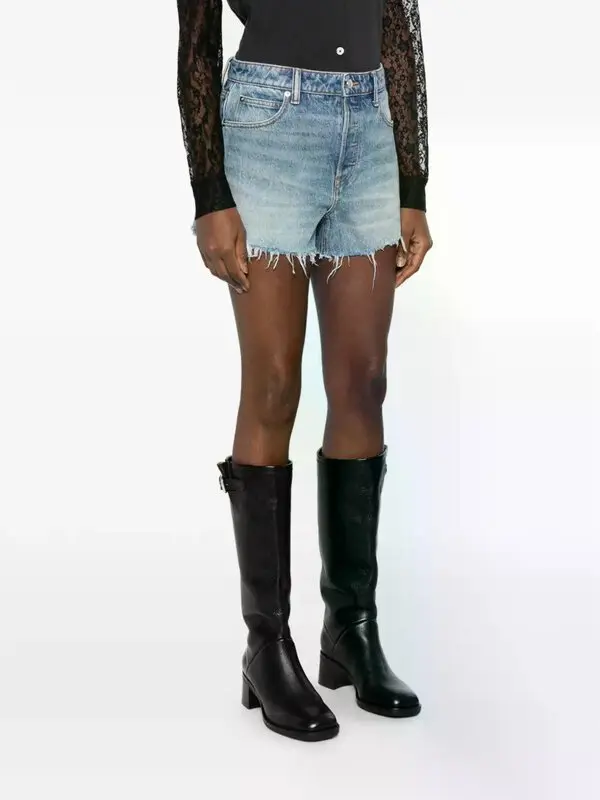 Alexander Wang Distressed Denim Shorts