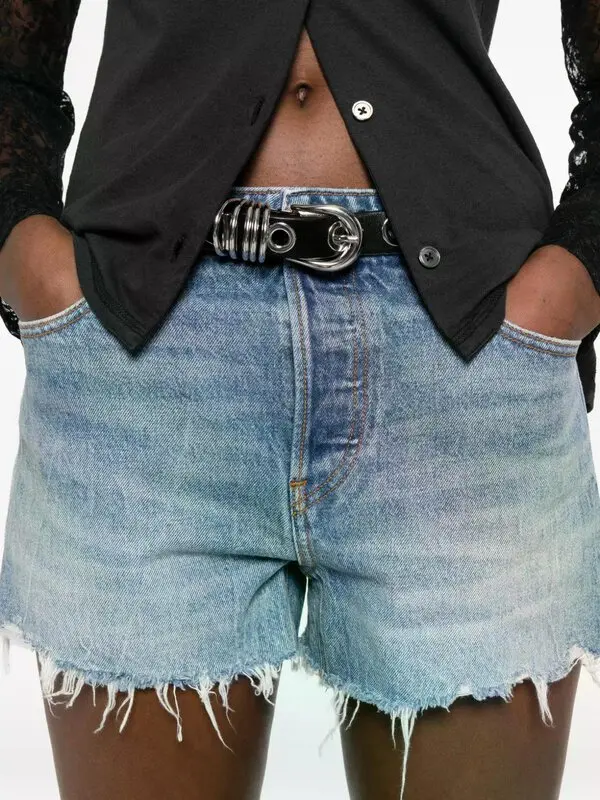 Alexander Wang Distressed Denim Shorts
