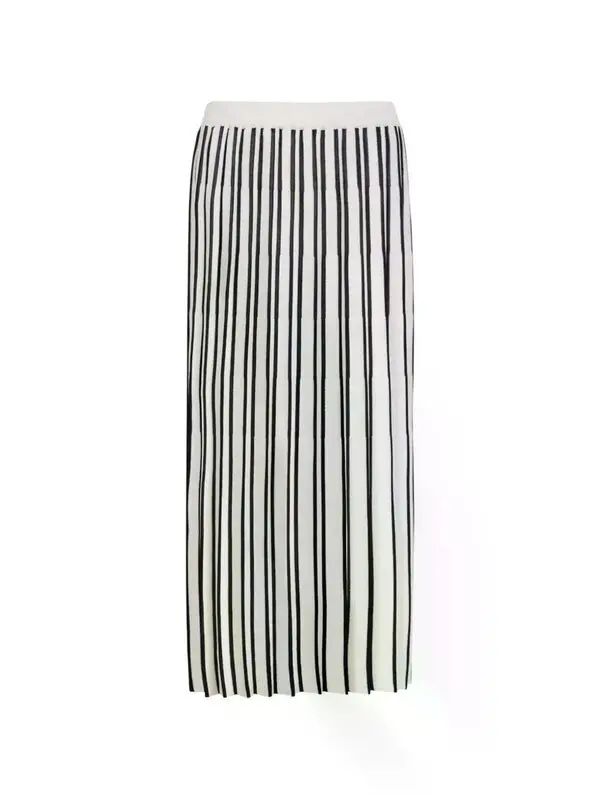 GRAN SASSO Striped Midi Skirt