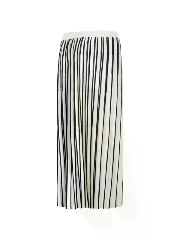 GRAN SASSO Striped Midi Skirt