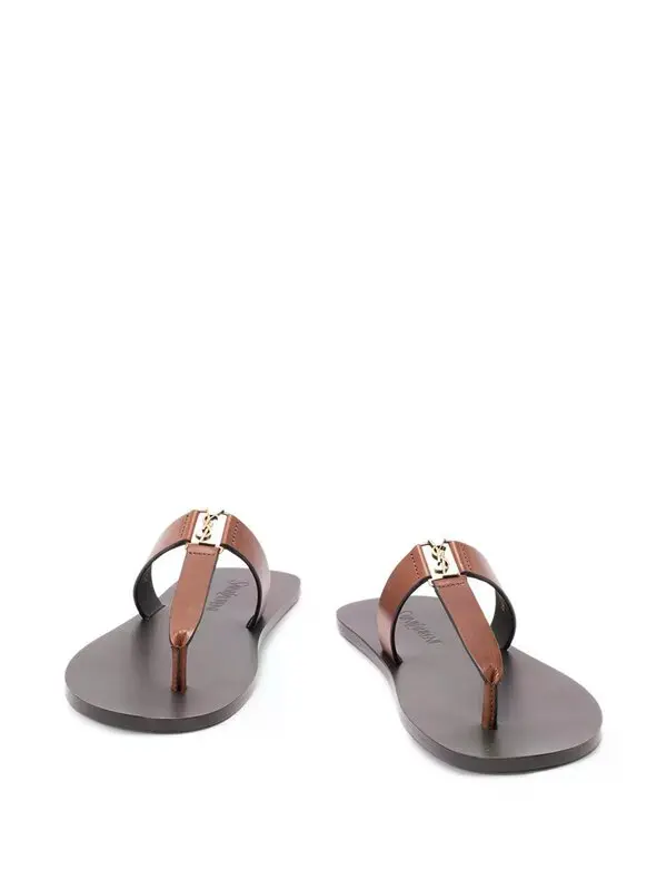 Saint Laurent Babylone Leather Sandals