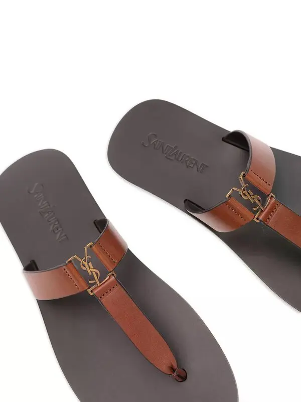 Saint Laurent Babylone Leather Sandals
