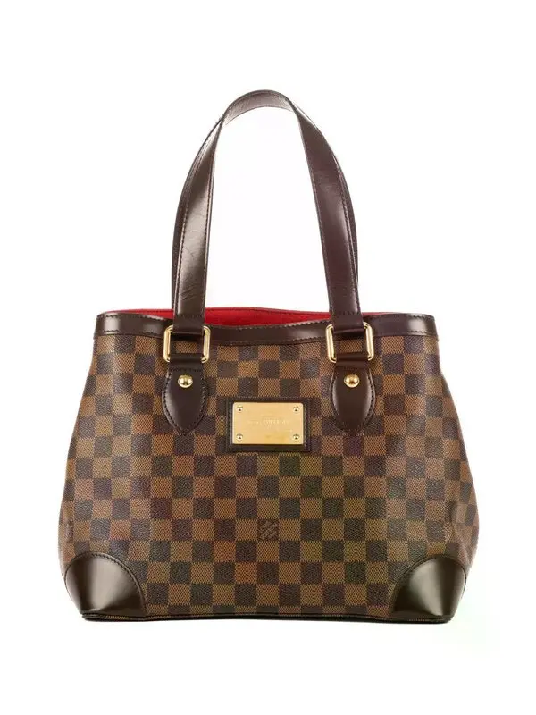 LOUIS VUITTON Hampstead Damier Ebène Tote Bag - Brown